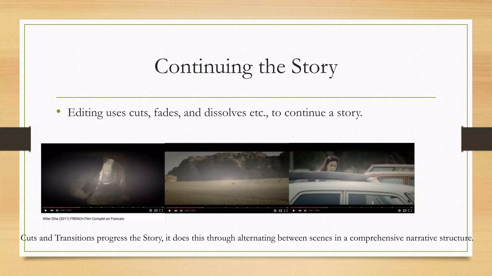 The Principles and purpose of editing & Editing Techniques | PPT