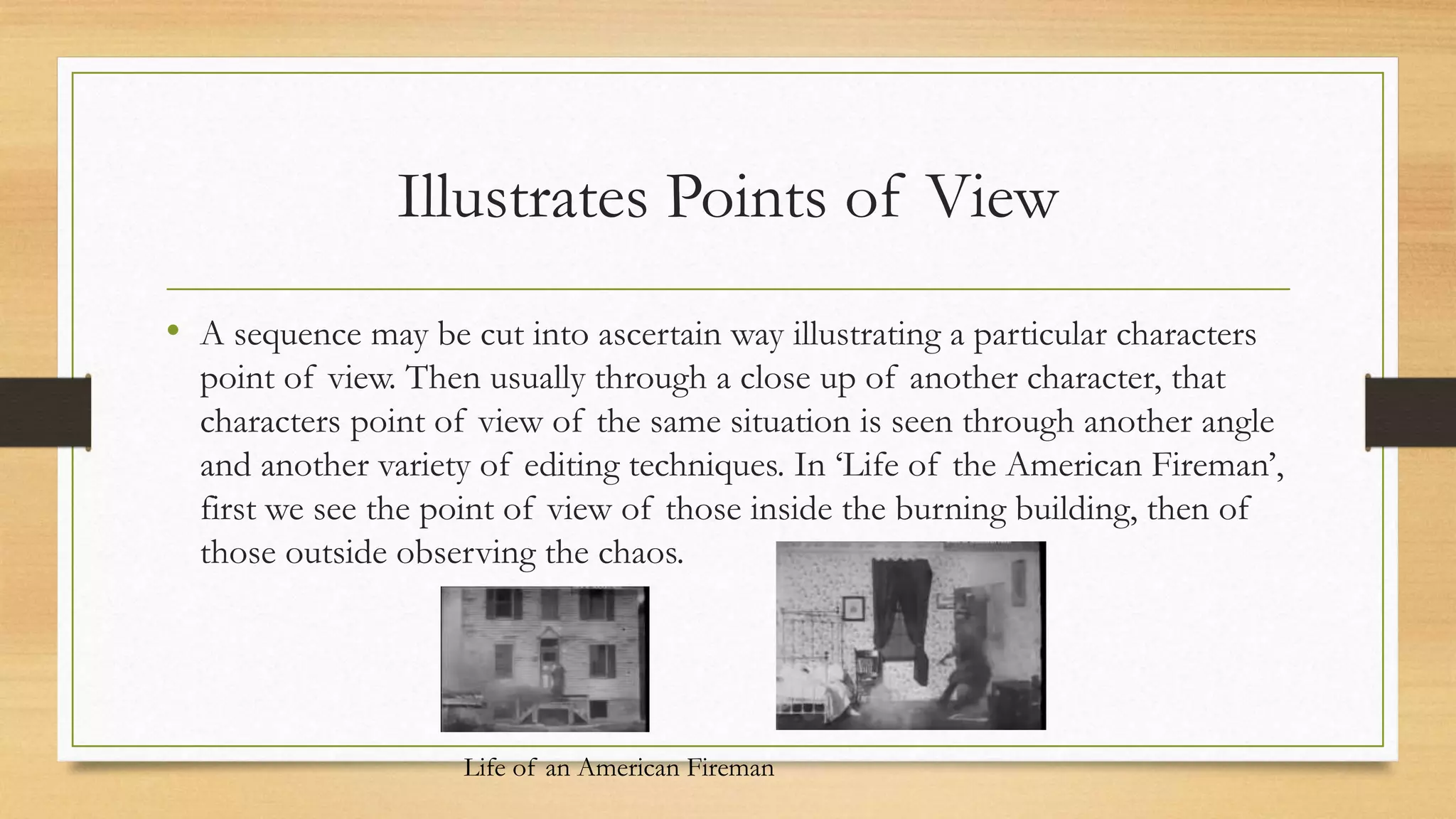 The Principles and purpose of editing & Editing Techniques | PPT