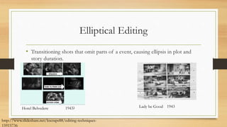 The Principles and purpose of editing & Editing Techniques | PPT