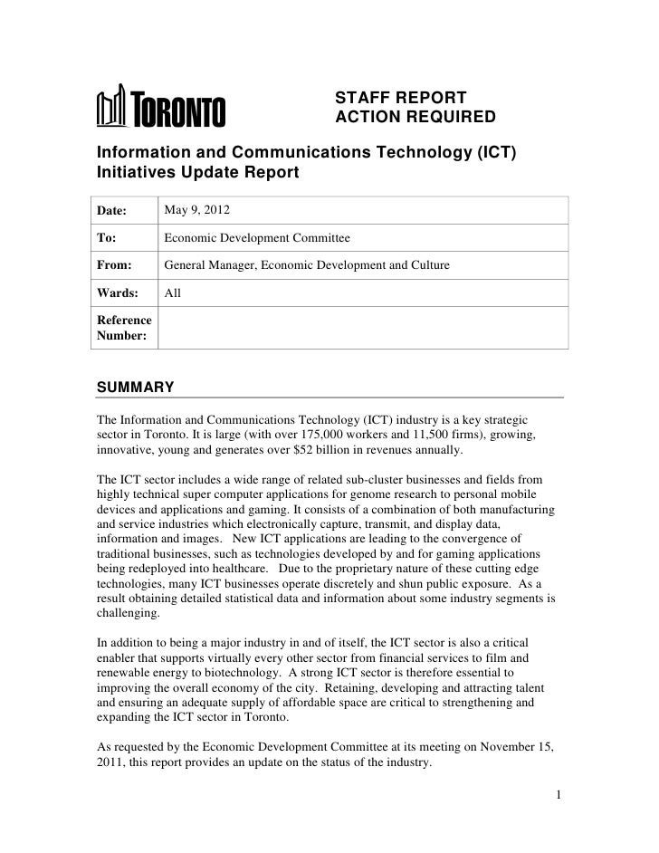 Information&Communications Technology Report