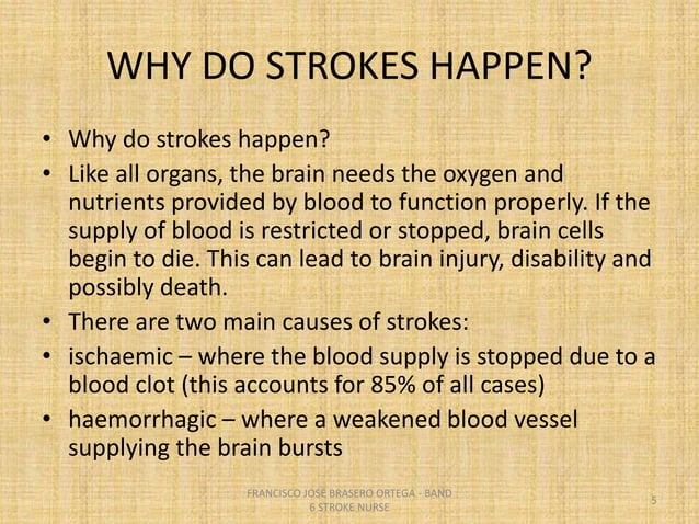 STROKE / ICTUS (PARTE 1) | PPTX | First Aid | Injuries