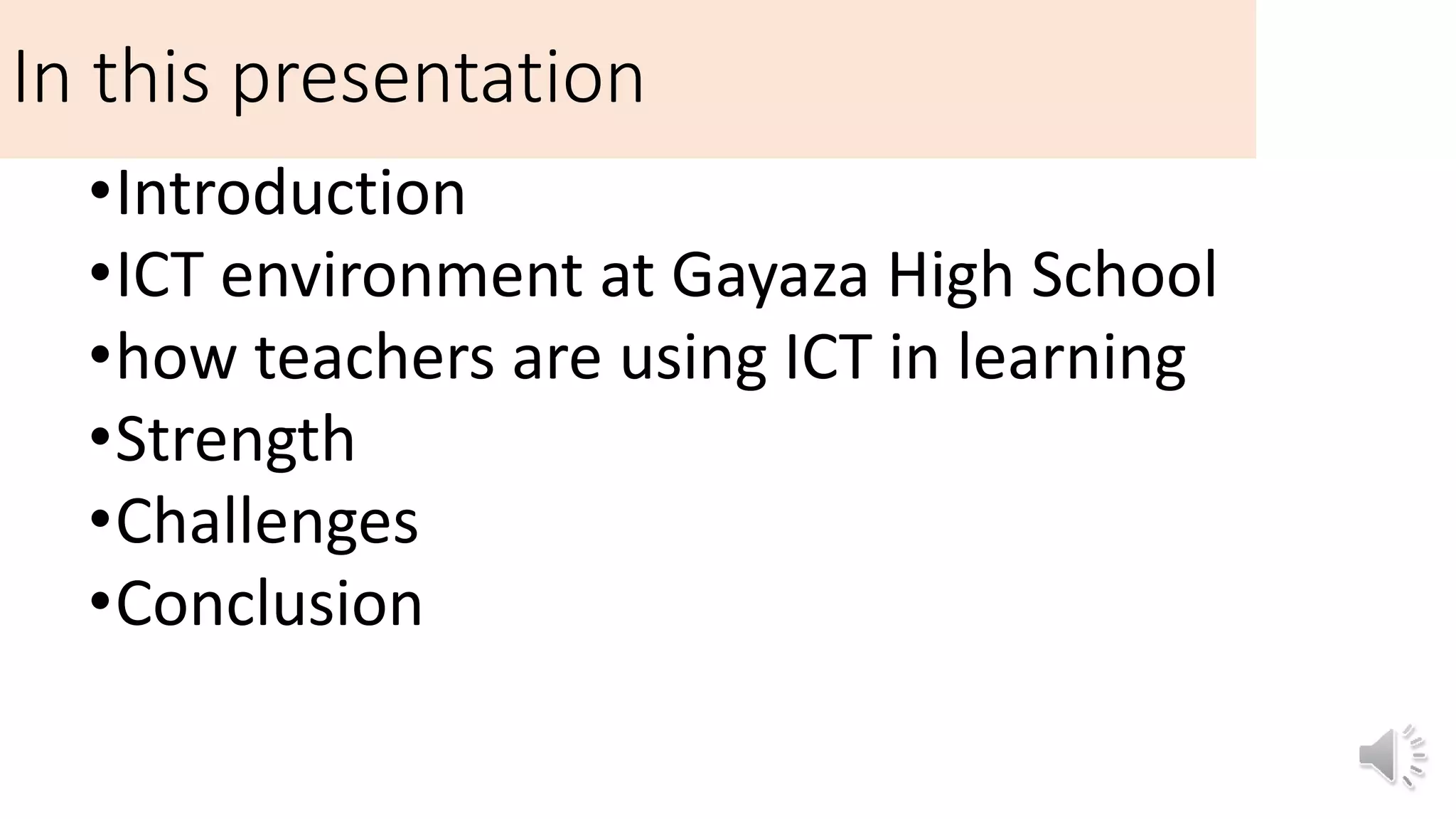 Ict use at gayaza high school | PPTX