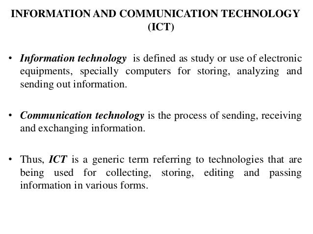 Ict use in teaching learning