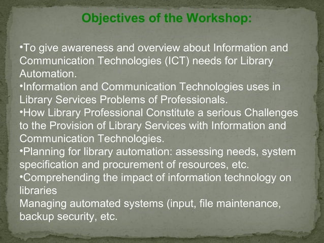 Ict uses in libraries | PPT