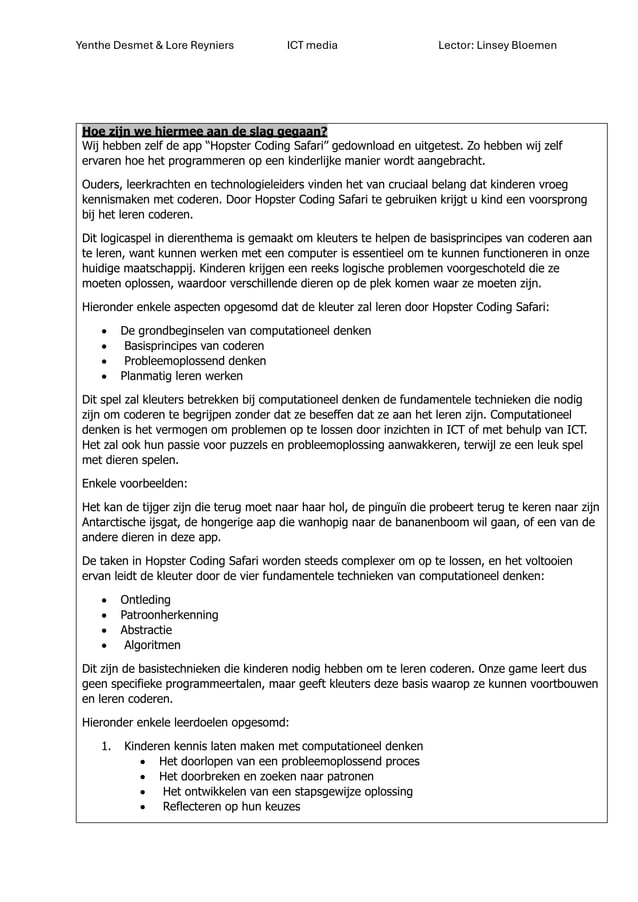 ICT verslag programmeren Yenthe & Lore.pdf