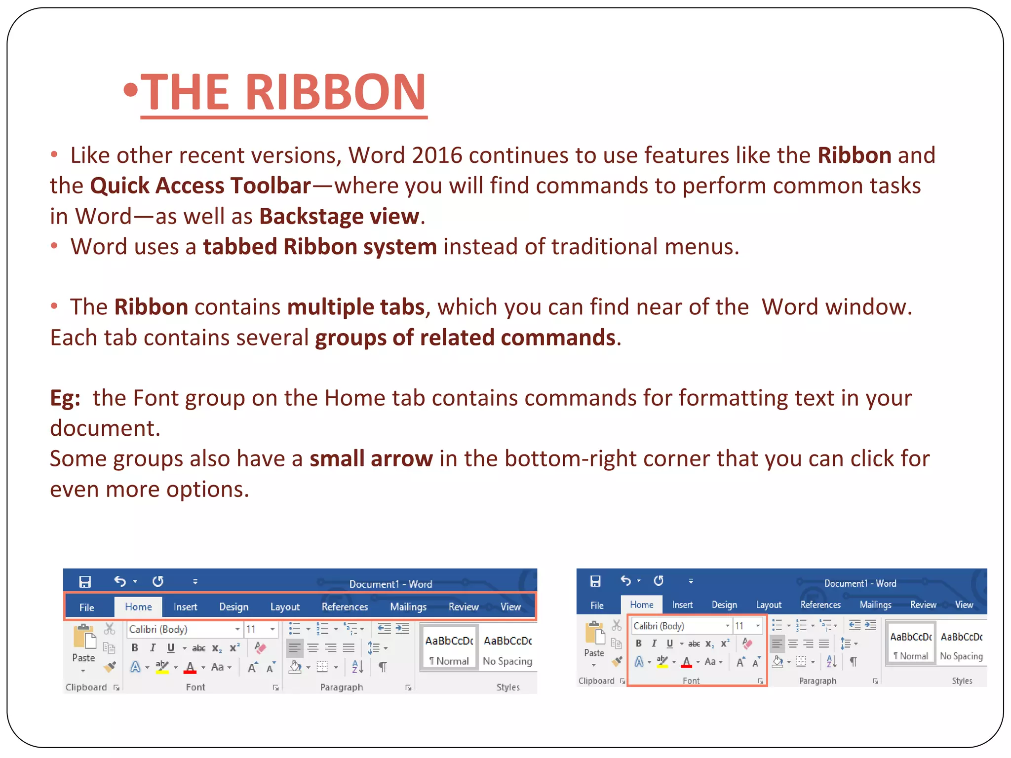 Ict word (2016) presentation | PPTX