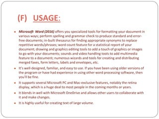 Ict word (2016) presentation | PPTX