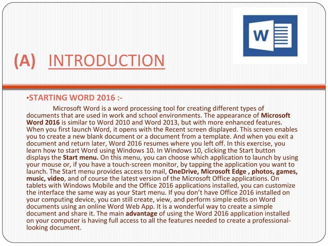 Ict word (2016) presentation | PPTX