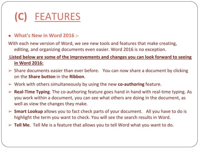 Ict word (2016) presentation | PPTX
