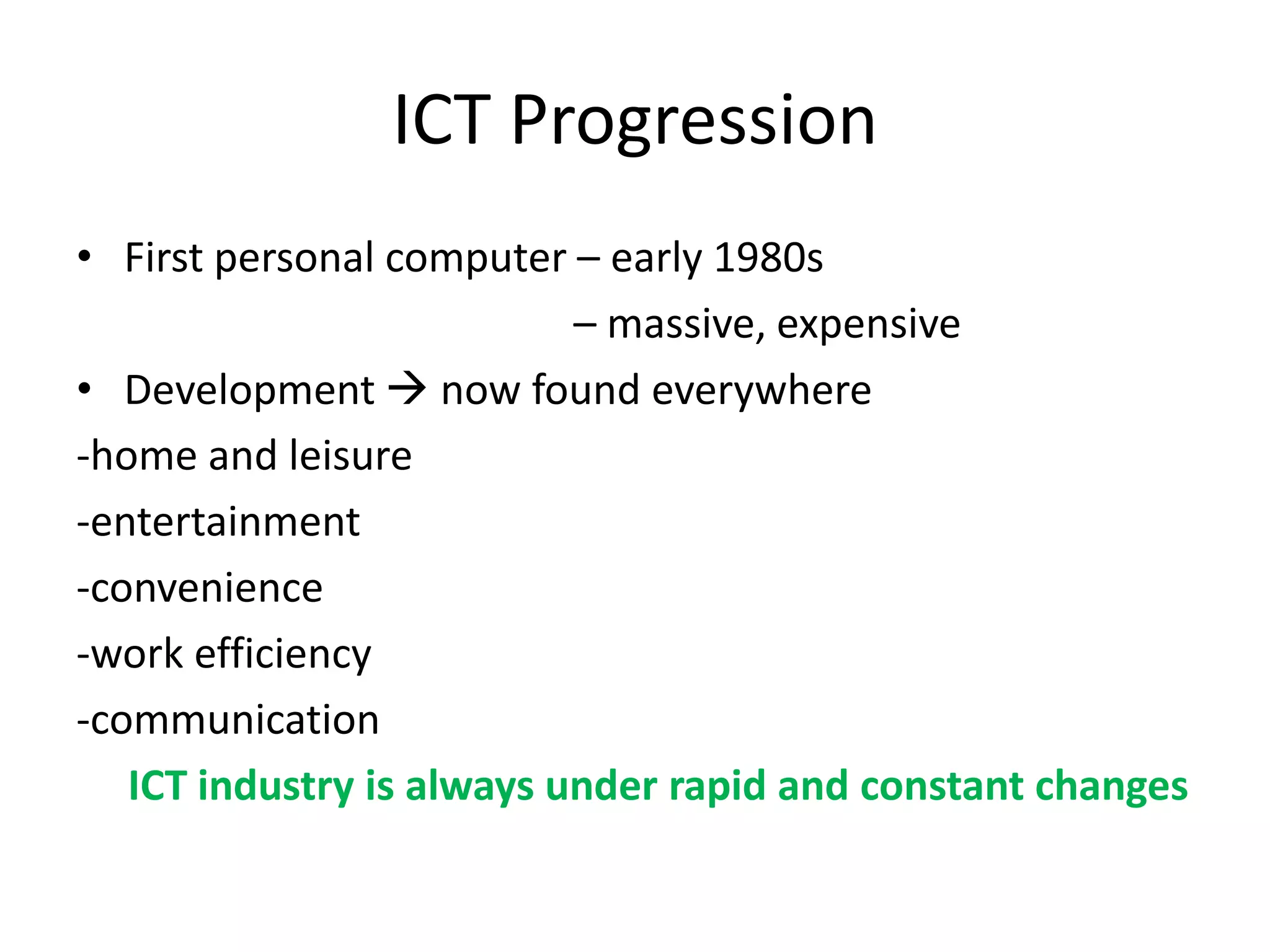 Ict work and lifestyle | PPTX