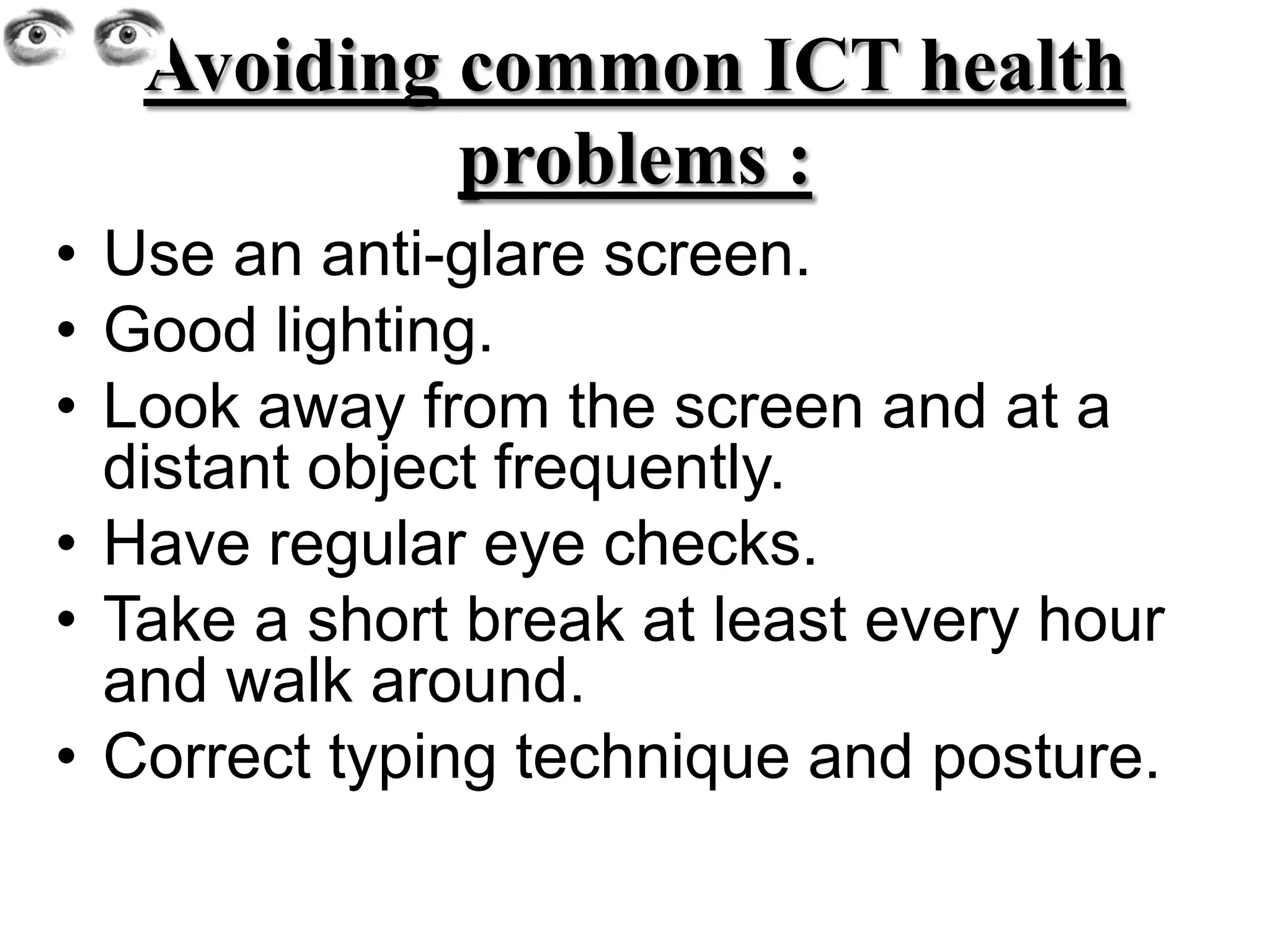 Ict work and lifestyle | PPTX