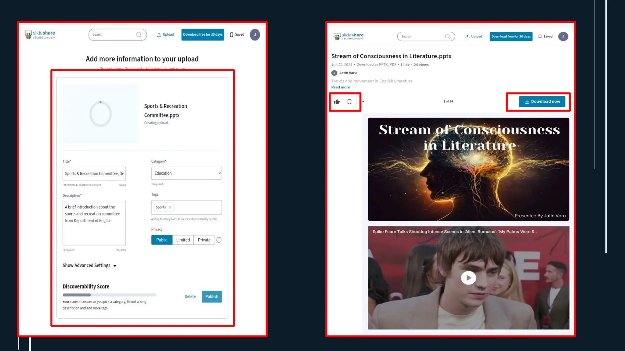 ICT Workshop 2024 on Google slide, slideshare & slidego .pptx