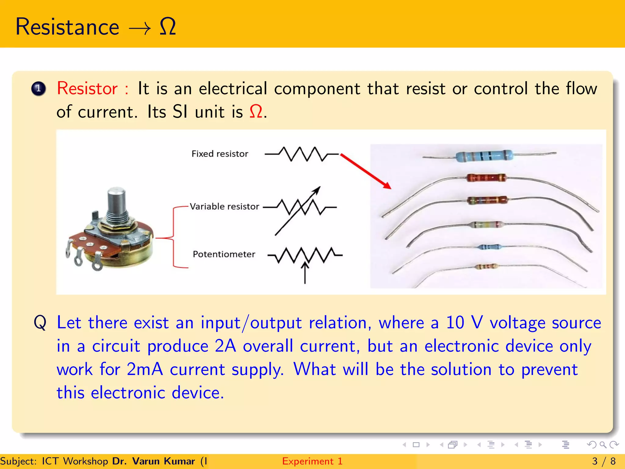 Familiarization of passive electronic component | PDF