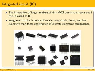 Familiarization of active electronic components | PDF