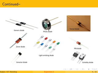 Familiarization of active electronic components | PDF