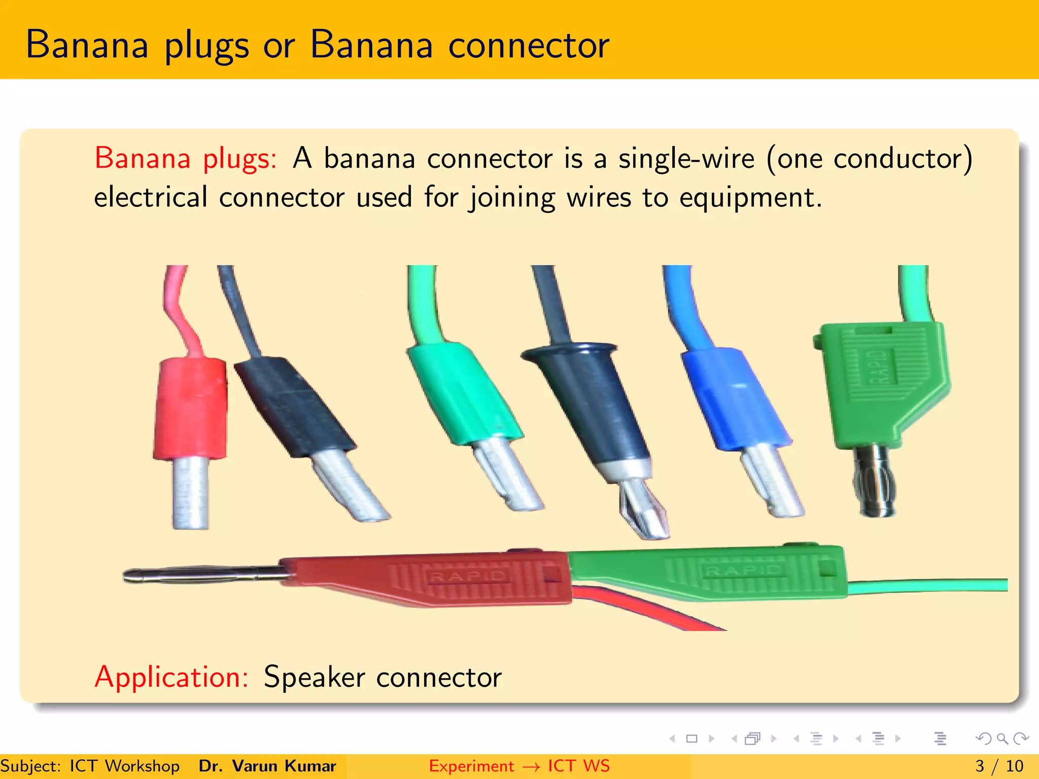 Familiarization of peripheral units in electrical connection setup | PPT
