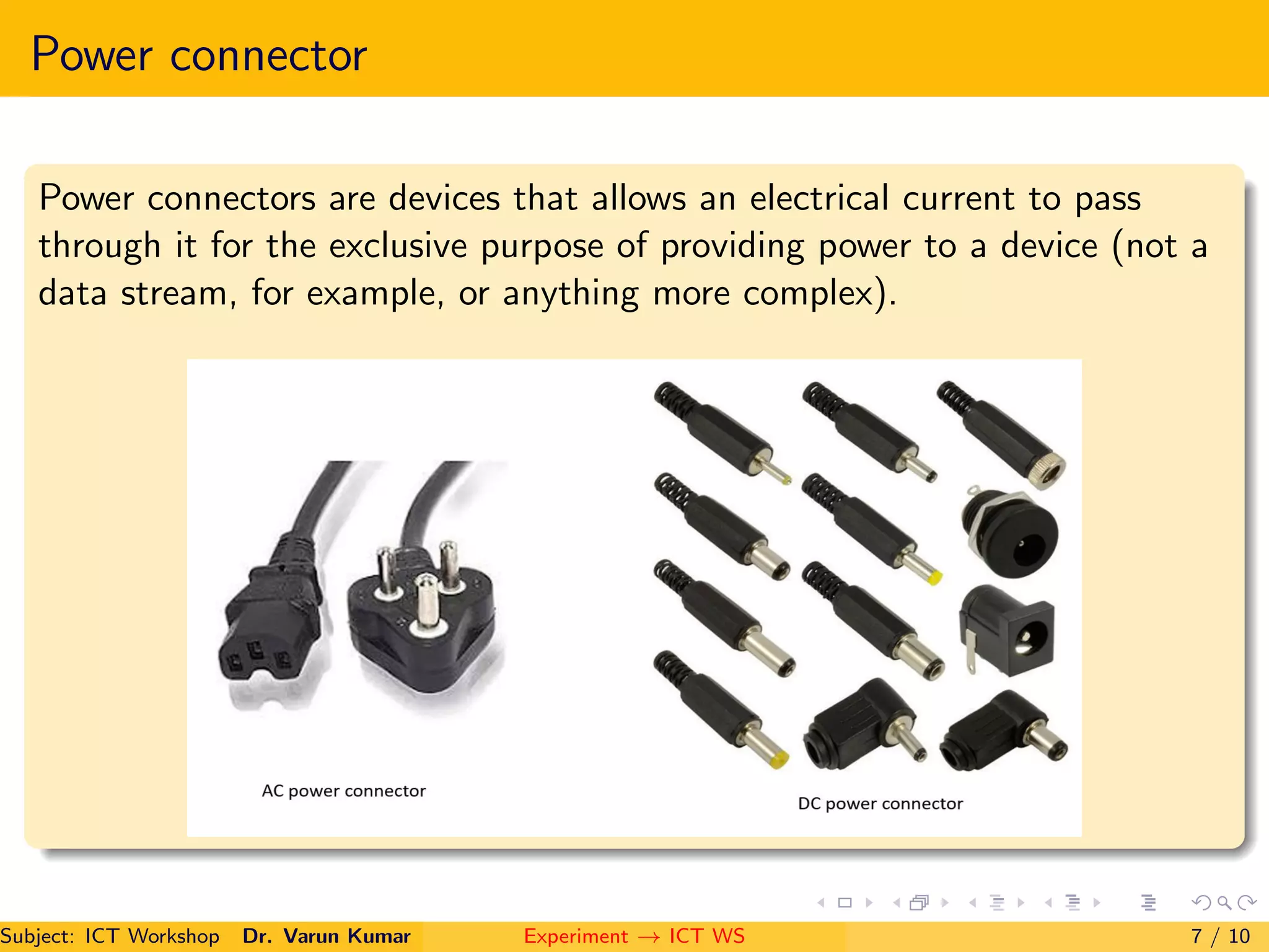 Familiarization of peripheral units in electrical connection setup | PPT