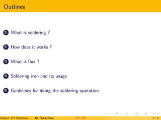 introduction to soldering and de-soldering | PDF