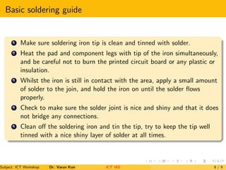 introduction to soldering and de-soldering | PDF