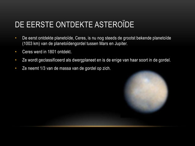 Presentation Asteroids | PPT