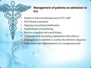 critical care unit. | PPTX