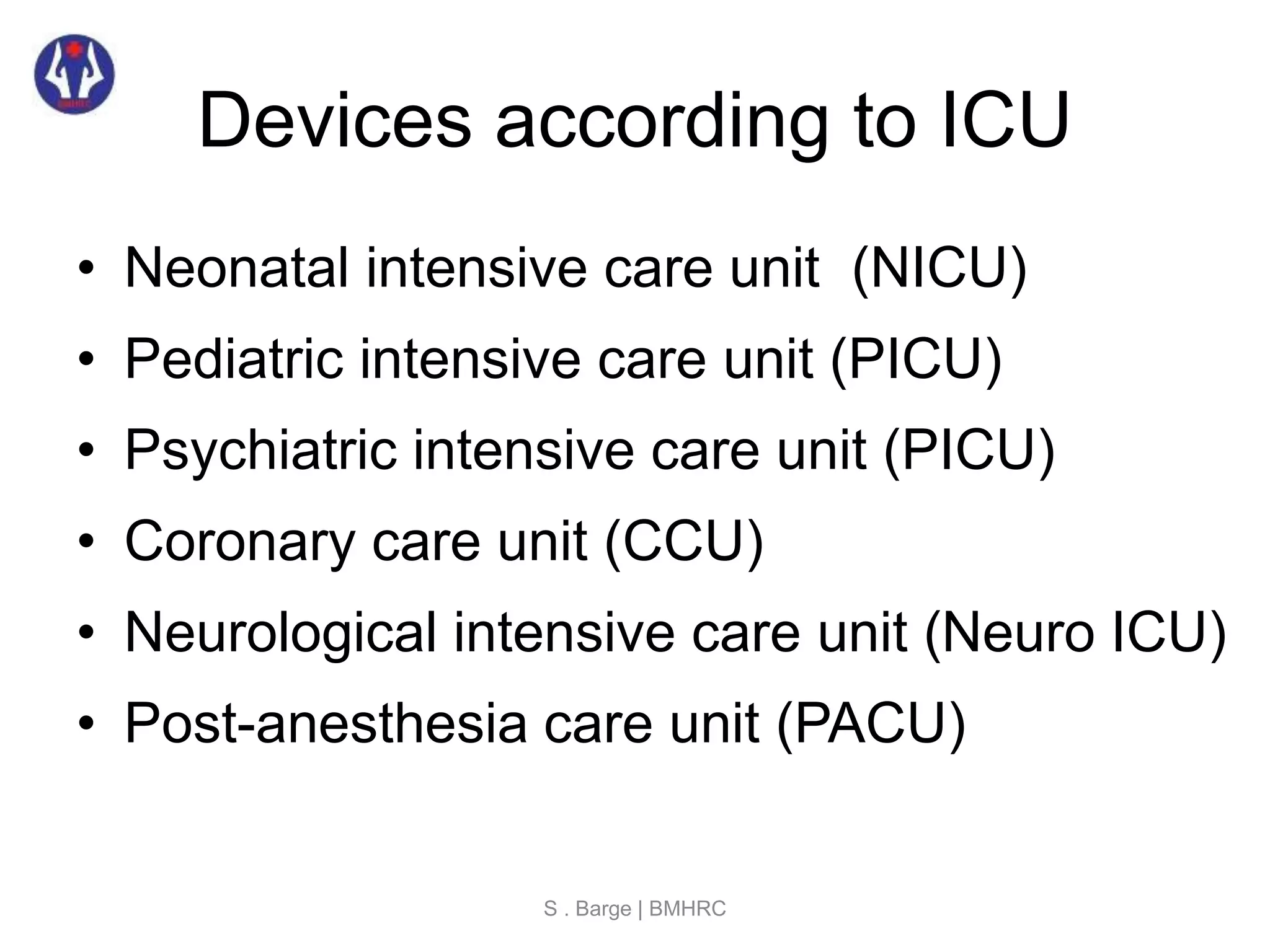 anesthesia ICU equipments use and maintenance | PPTX