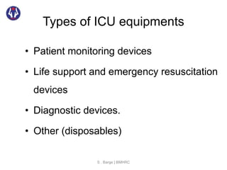 anesthesia ICU equipments use and maintenance | PPTX