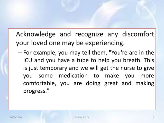 Icu communication tips | PPTX | First Aid | Injuries