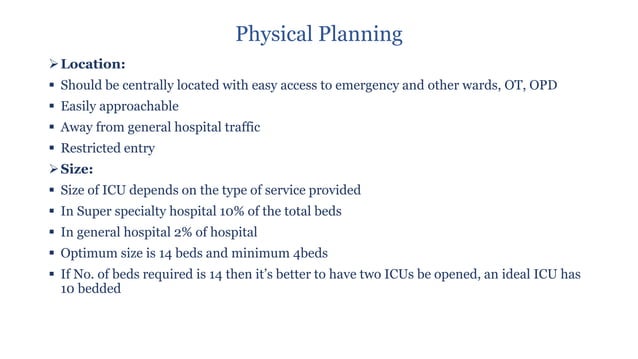 ICU (Intensive Care Unit) | PDF