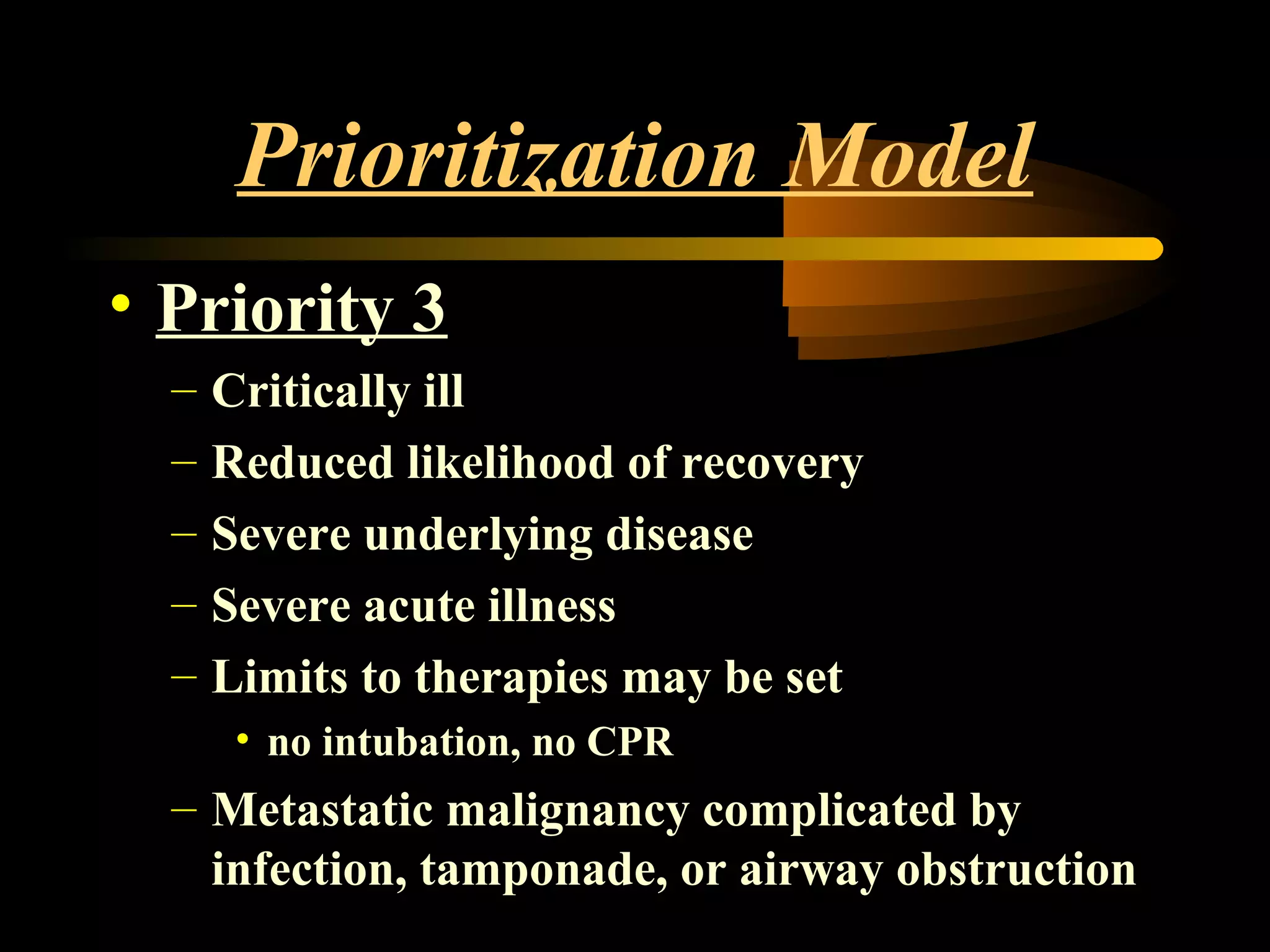 Icu triage | PPT