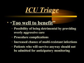 Icu triage | PPT