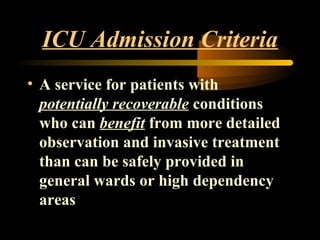 Icu triage | PPT