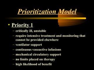Icu triage | PPT
