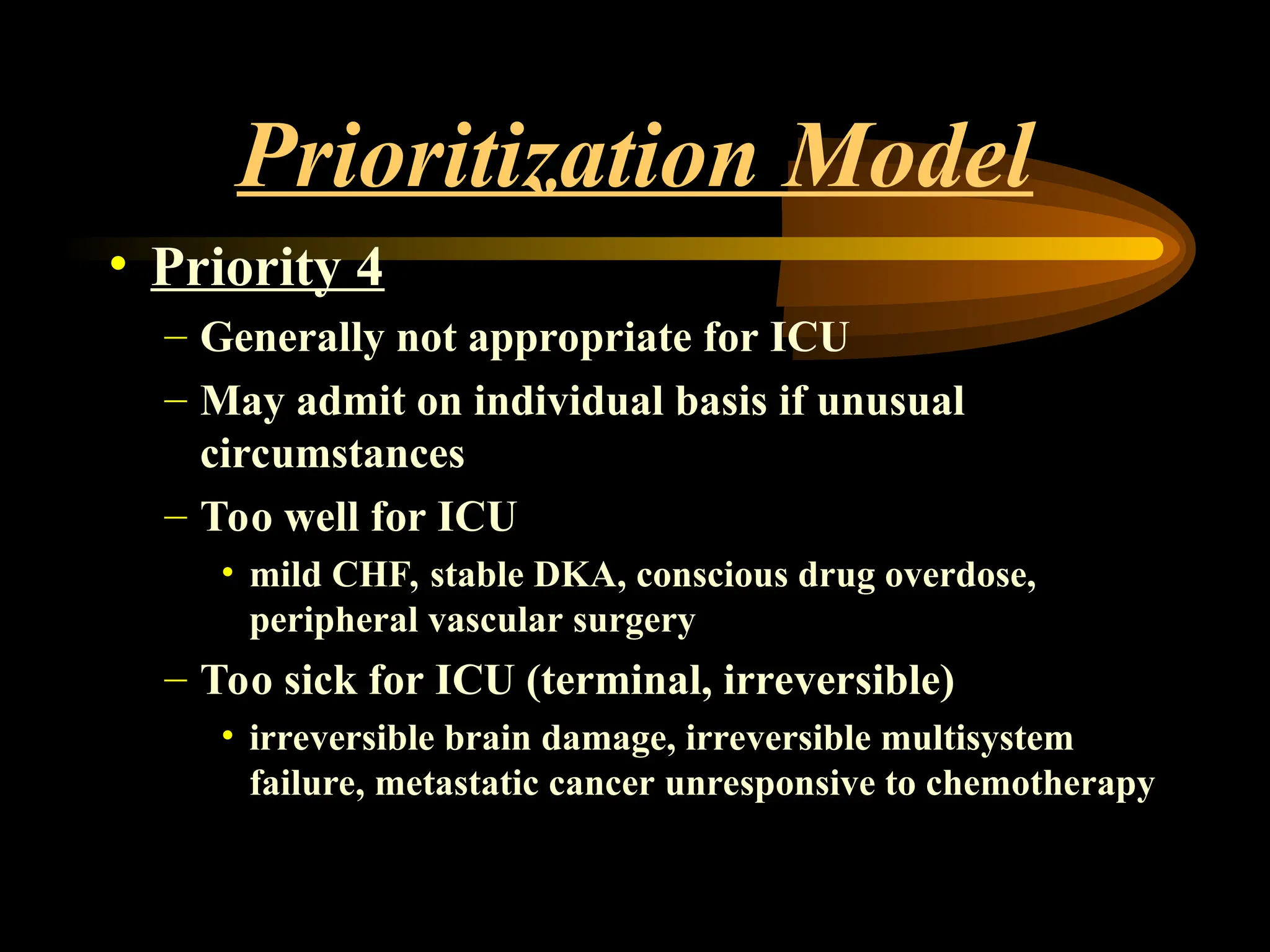 ICU-Triage.ppt icu admission criteria and discharge criteria | PPT