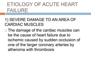 ICU @ ACUTE HEART FAILURE.ppt and a document | PPTX