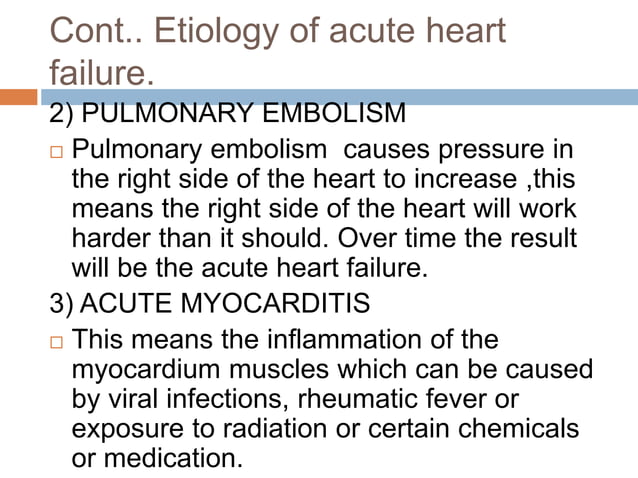 ICU @ ACUTE HEART FAILURE.ppt and a document | PPTX | Heart and ...