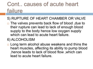 ICU @ ACUTE HEART FAILURE.ppt and a document | PPTX