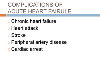 ICU @ ACUTE HEART FAILURE.ppt and a document | PPTX