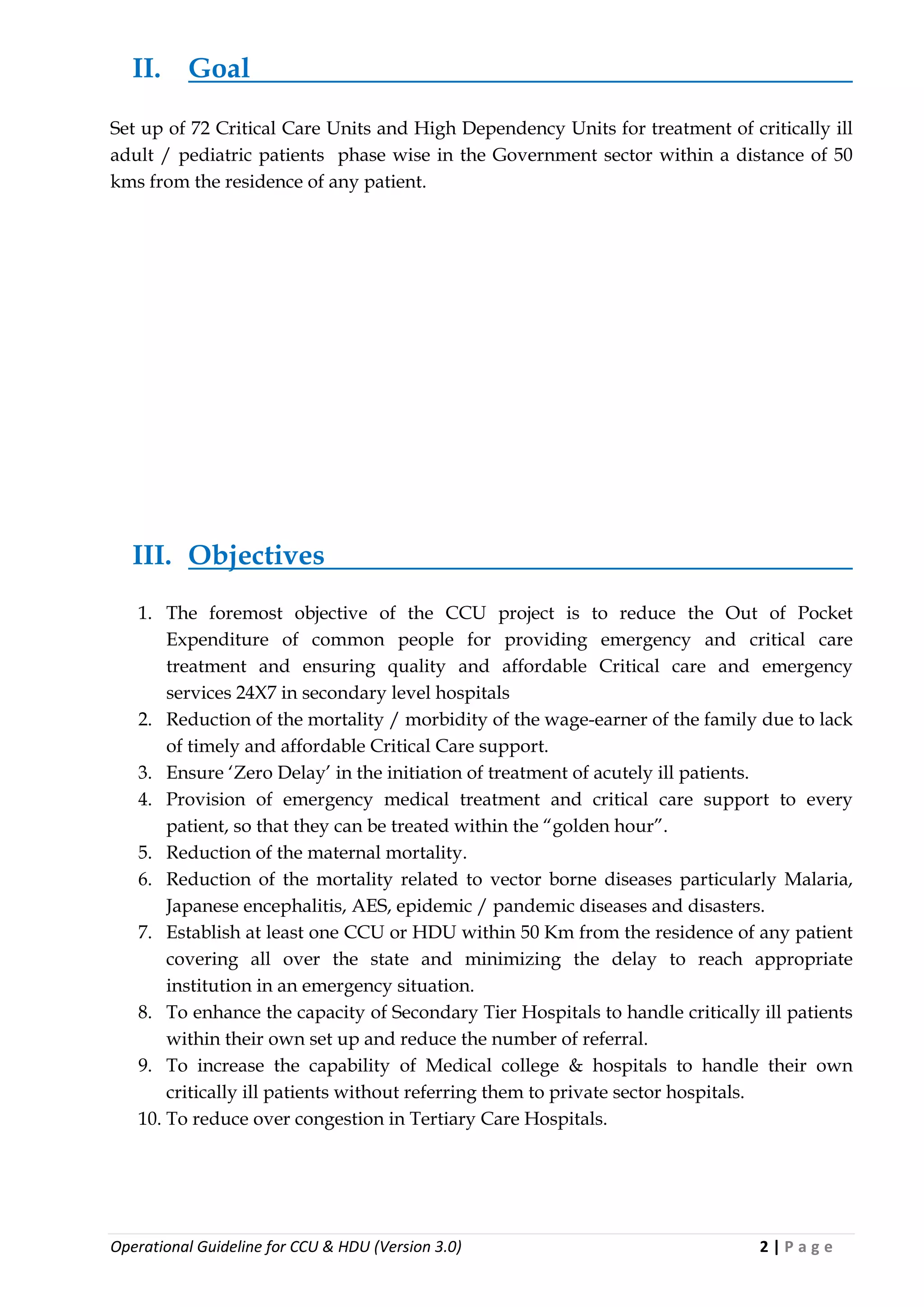 ICU and HDU guideliness from MOH&FW.pdf | First Aid | Injuries