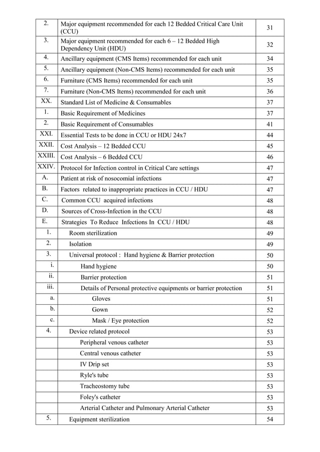 ICU and HDU guideliness from MOH&FW.pdf | First Aid | Injuries
