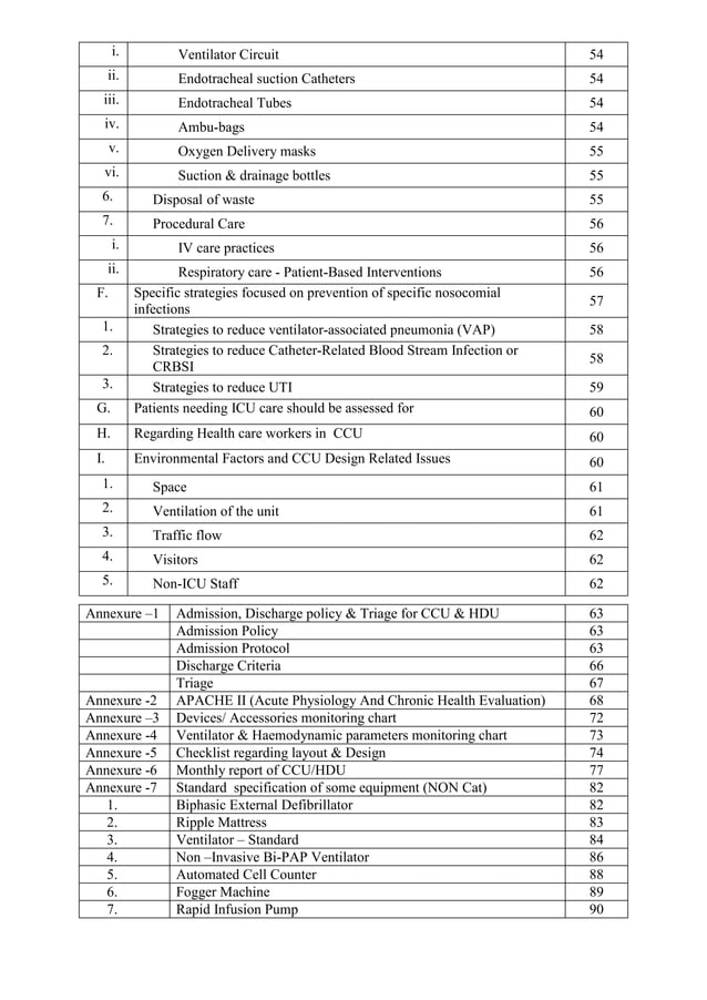 ICU and HDU guideliness from MOH&FW.pdf | First Aid | Injuries