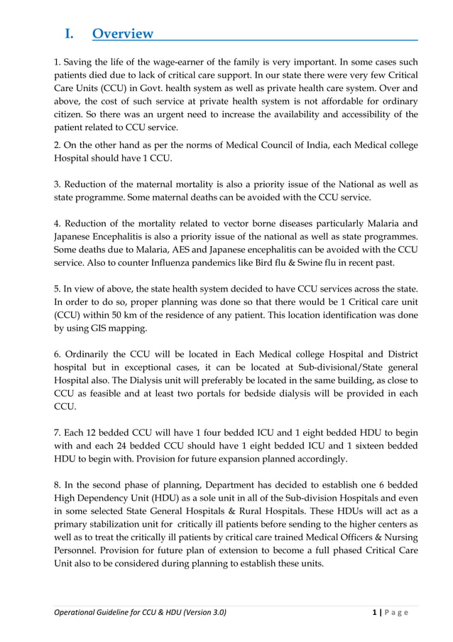 ICU and HDU guideliness from MOH&FW.pdf | First Aid | Injuries