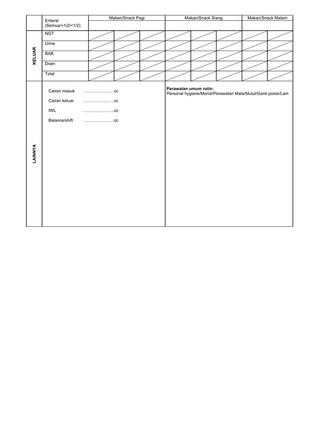 Critical Care / ICU assessment and Monitoring Sheet | PDF