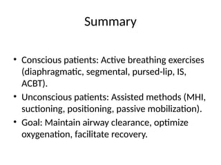 ICU_Breathing_Exercises for the patients | PPTX