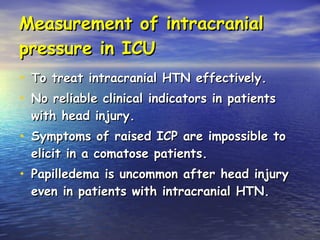 Icu care after acute head injury | PPT