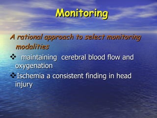 Icu care after acute head injury | PPT