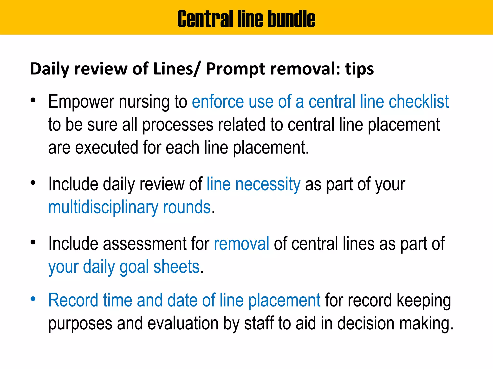 ICU Care Bundles | PPT | First Aid | Injuries