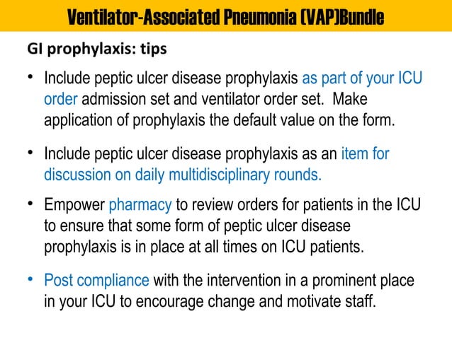 ICU Care Bundles | PPT | First Aid | Injuries