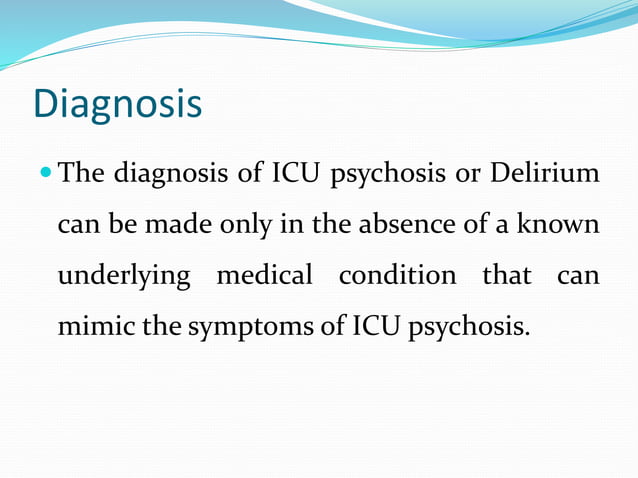 Icu delirium | PPTX