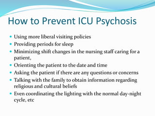 Icu delirium | PPTX